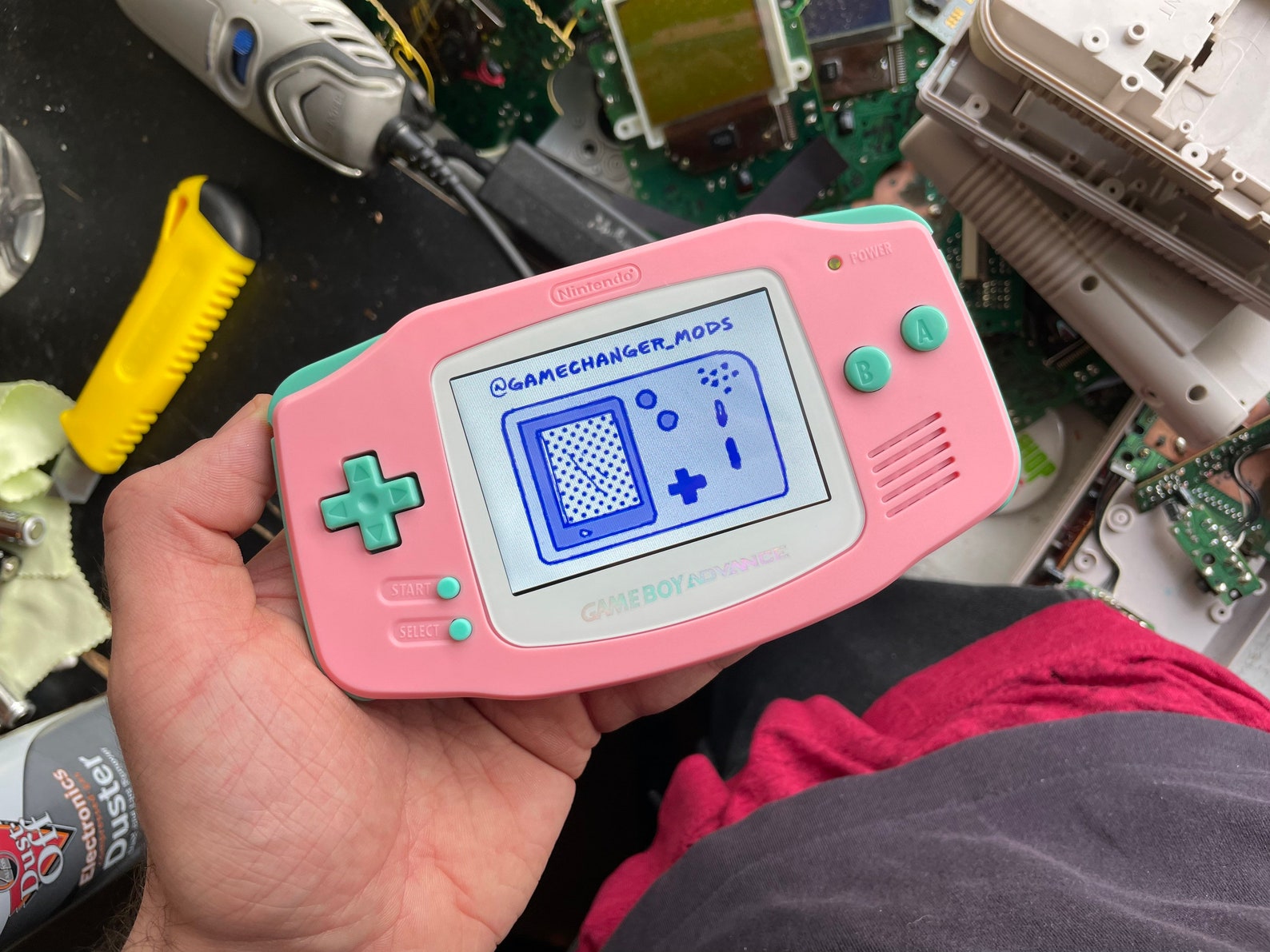 Custom IPS Modded Gameboy Advance Backlight With New Buttons | Etsy
