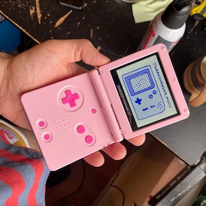 Custom GBASP IPS Modded Gameboy Advance SP - Backlit Screen With New ...
