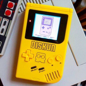 Custom Backlit Gameboy DMG, Diskun Modded Bivert Nintendo Game Boy With Glass Screen and Free ...
