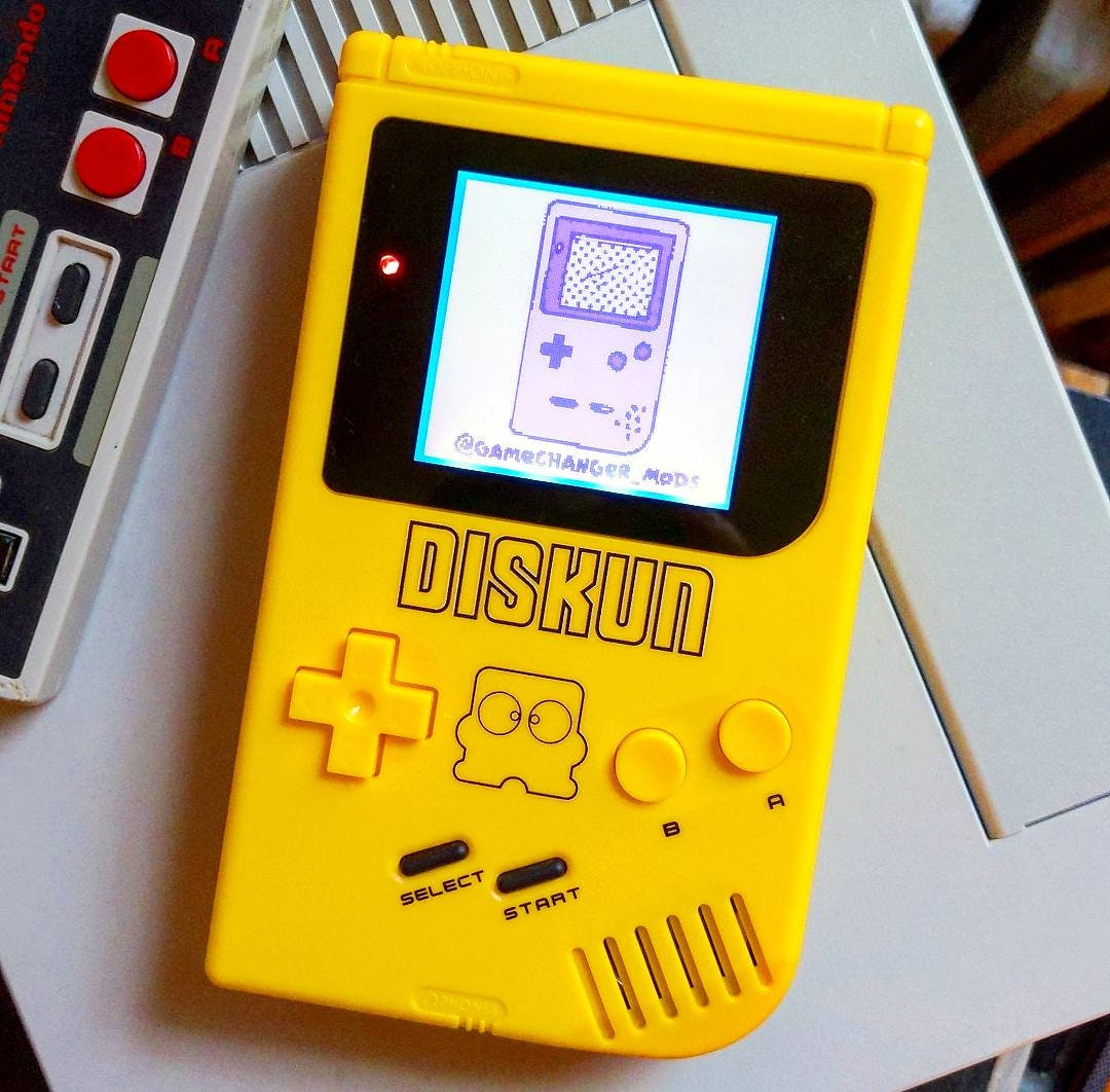 Custom Backlit Gameboy DMG Diskun Modded Bivert Nintendo Game - Etsy ...