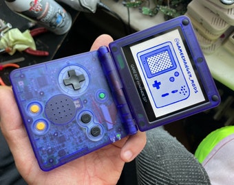 Custom GBASP IPS Modded Gameboy Advance SP Backlit Screen | Etsy