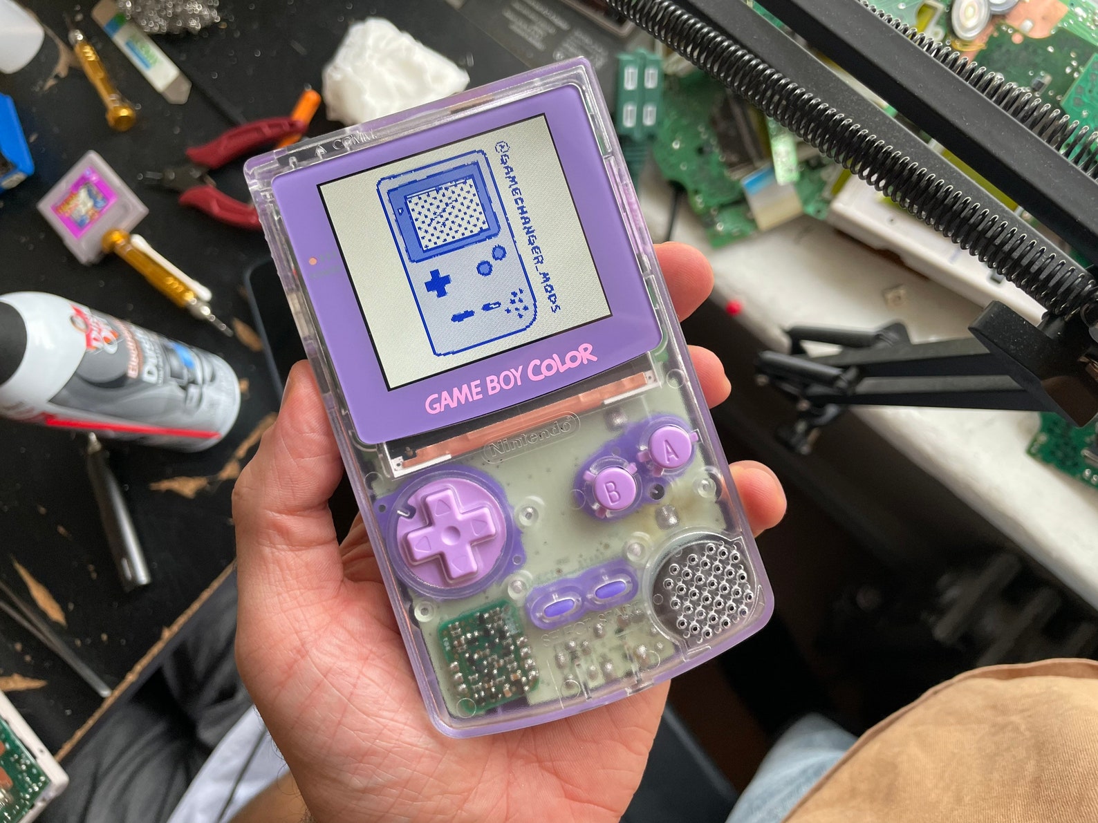 Custom Q5 IPS LED Logo Xl BACKLIT Funnyplaying Nintendo Gameboy Color ...