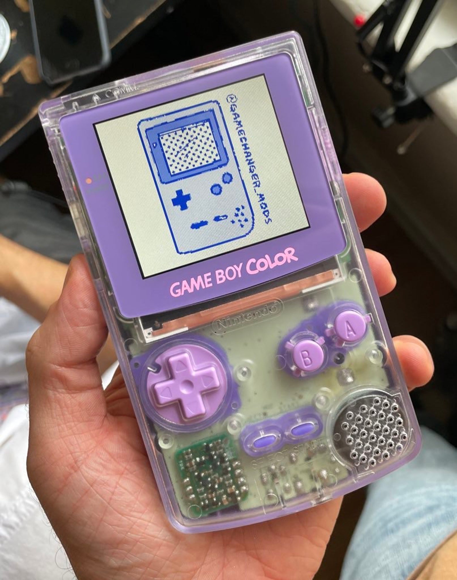 Custom Q5 IPS LED Logo Xl BACKLIT Funnyplaying Nintendo Gameboy Color ...