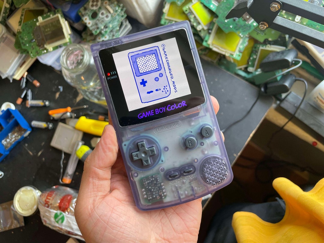 Touch Screen Q5 Game Boy Color Mod With Large Screen, USB-C ...