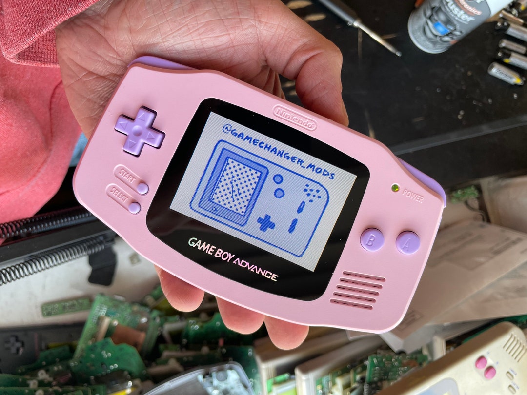 Custom IPS V3 Modded Gameboy Advance Backlight With New Buttons, Shell ...