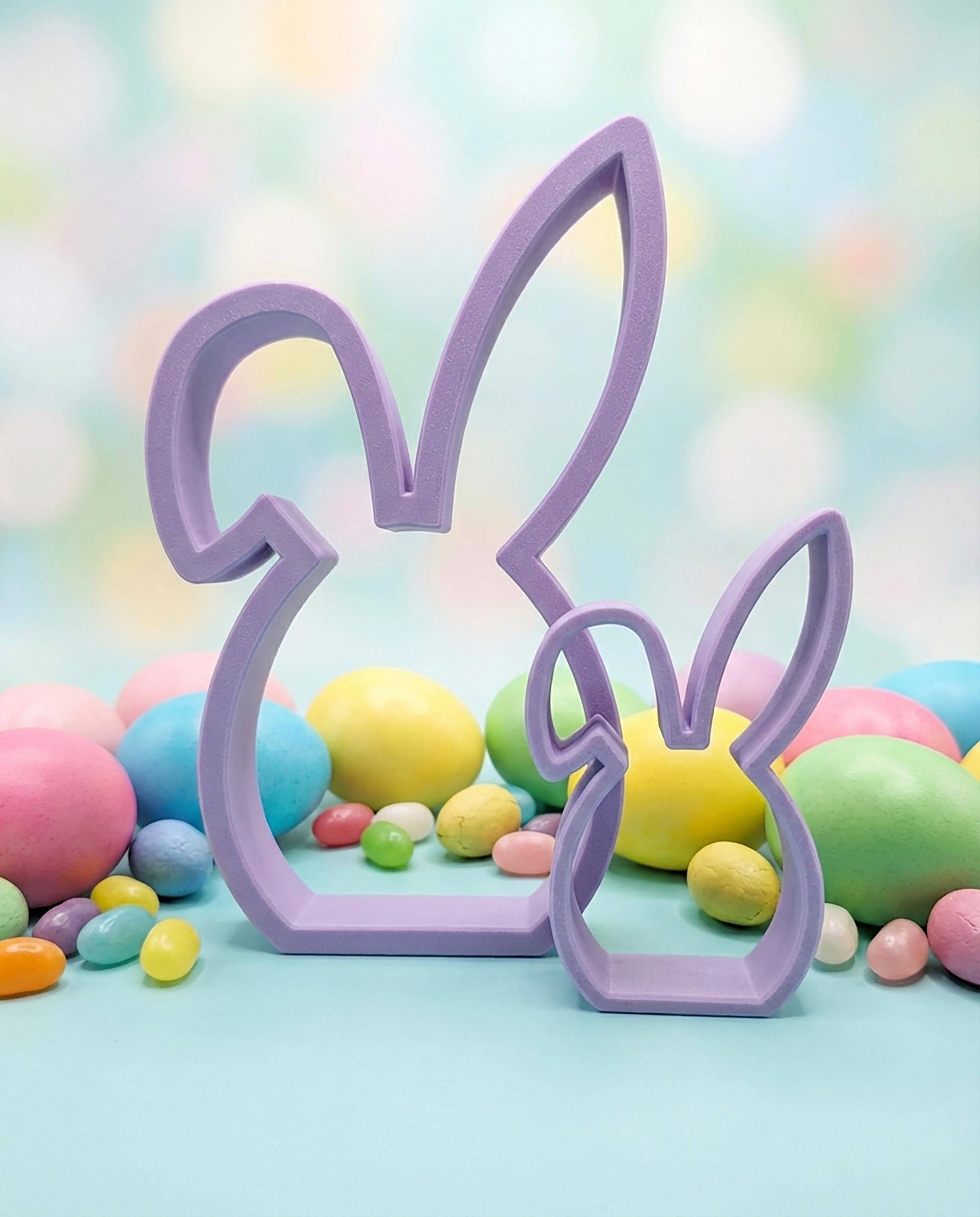 Floppy Ear Easter Bunny Decor - Cute 3D Printed Bunny Shelf Sitter ...