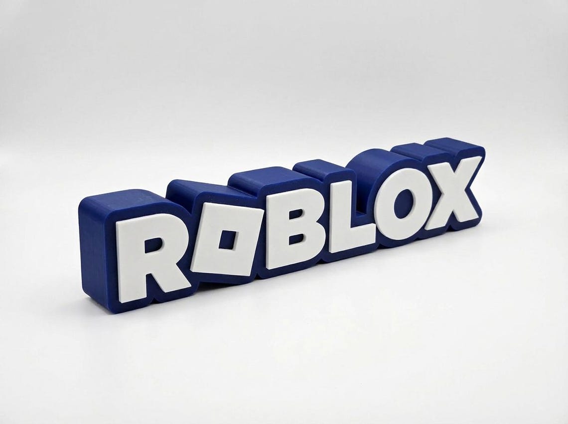 Roblox Logo Sign, Gamer Room Decor (9.5" X 2") - Etsy