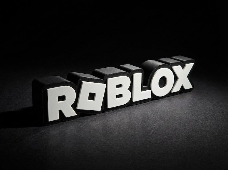 Roblox Logo Sign, Gamer Room Decor (9.5" X 2") - Etsy