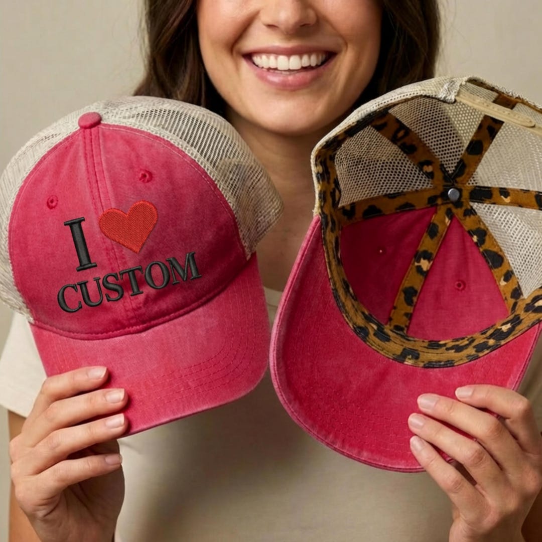 The Infinity Hers TESS Womens Washed Mesh-back Cap Custom Ponytail Hat ...
