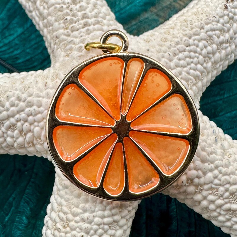 Orange Fruit Charm - Etsy