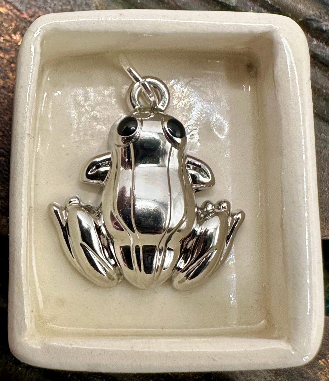 CUTE SILVER FROG Charm Pendant for Necklace Earrings Jewelry Bracelet ...