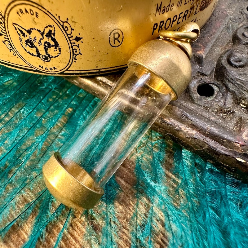 Vintage Necklace Vial - Etsy