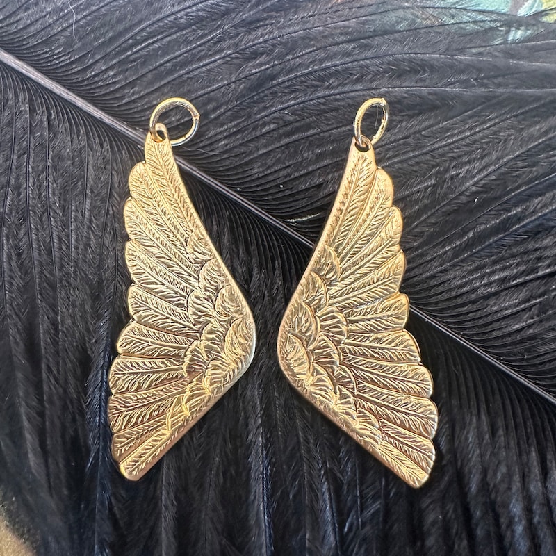 Brass Angel Wings - Etsy