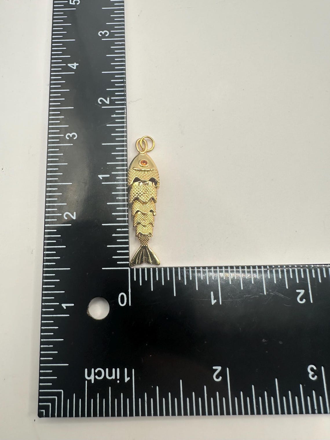 Vintage Style ARTICULATED MOVEABLE FISH Good Luck Charm Pendant for ...