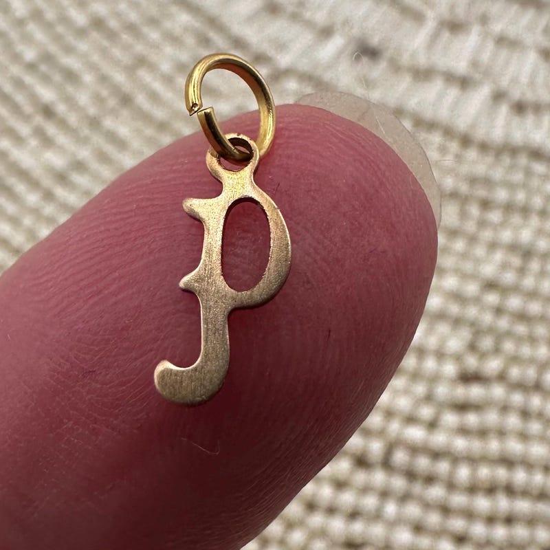 Vintage P Letter Jewelry - Etsy