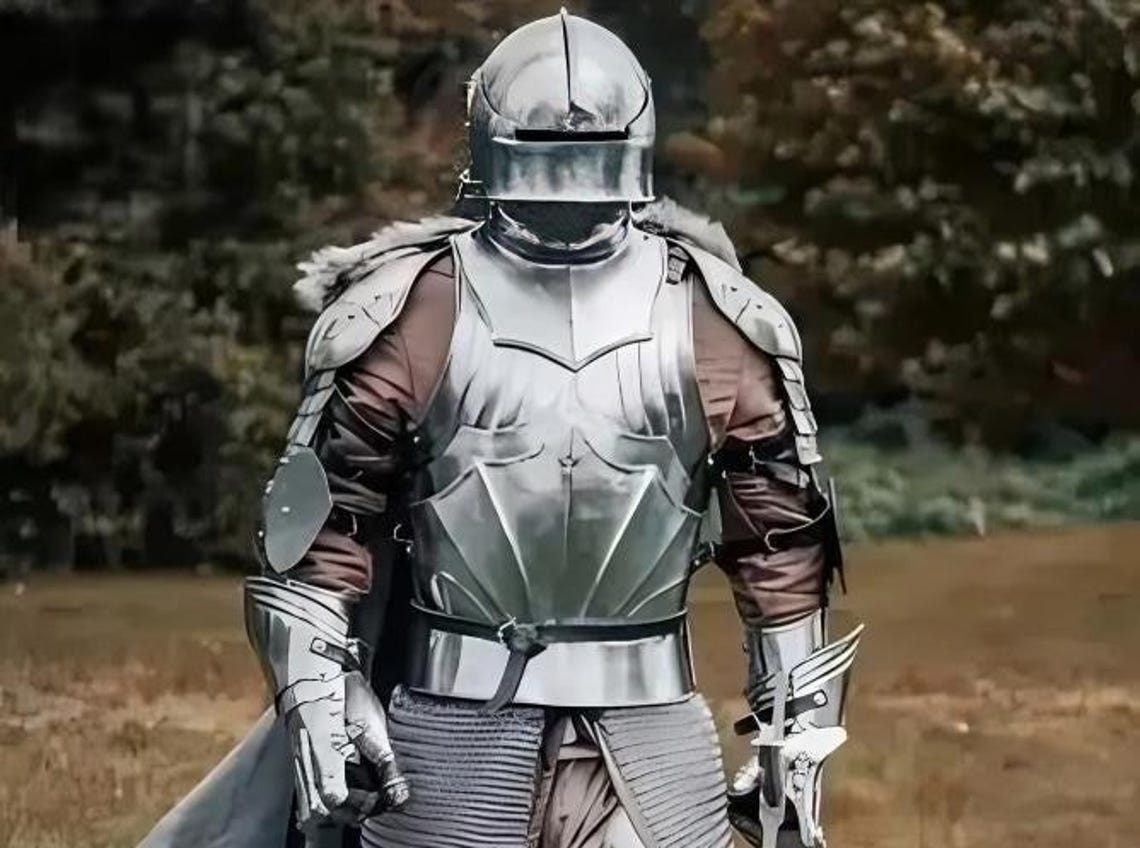German Gothic Knight Armor Suit | Medieval Full Plate Armor | Authentic ...