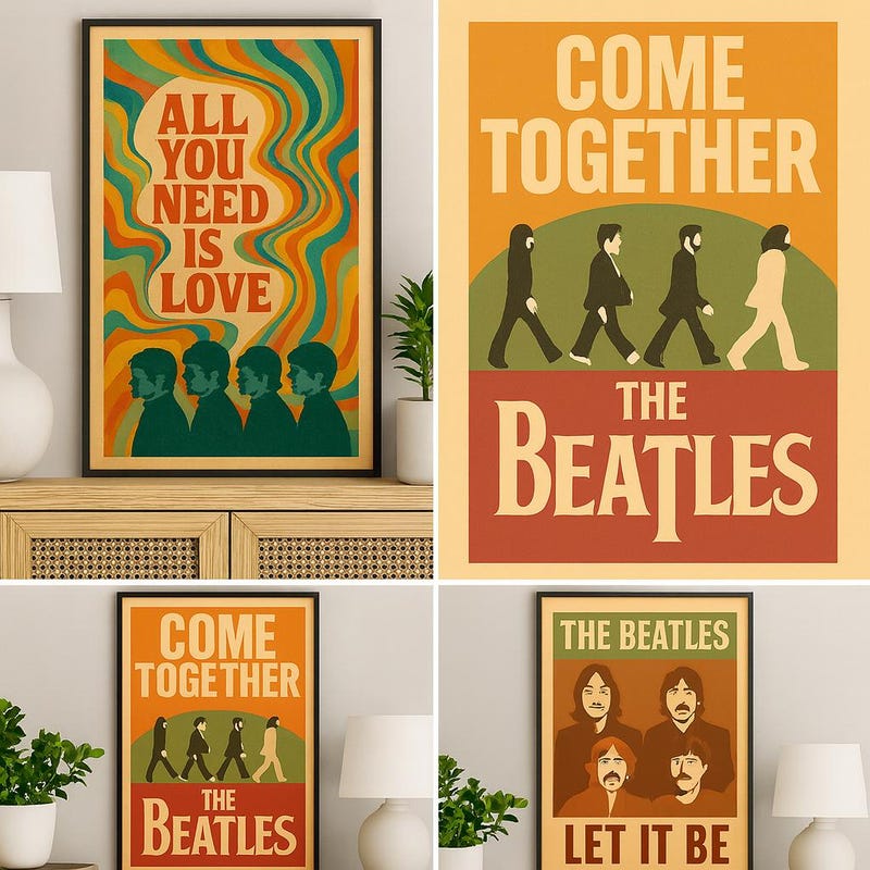 Beatles poster - Etsy.de