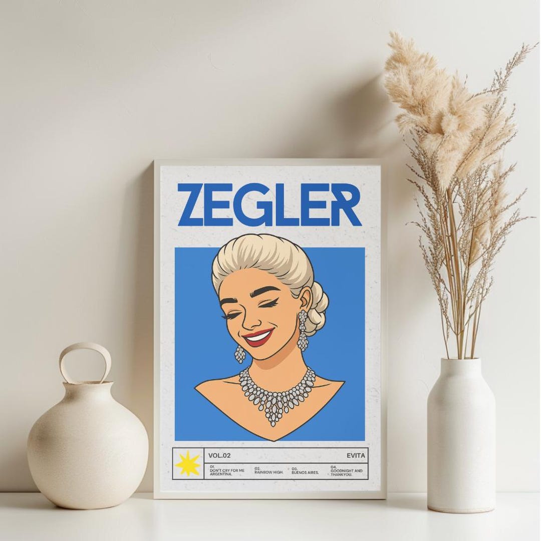 Rachel Zegler as Eva Peron in Evita Poster (digital Download) - Etsy