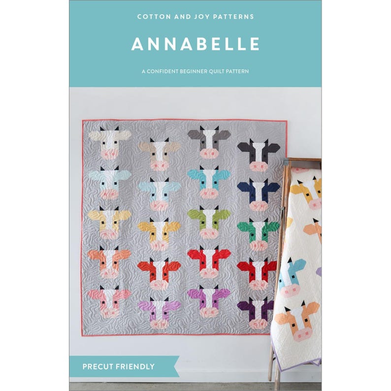Annabelle Cow Quilt Pattern - Cotton and Joy Patterns - A Confident ...