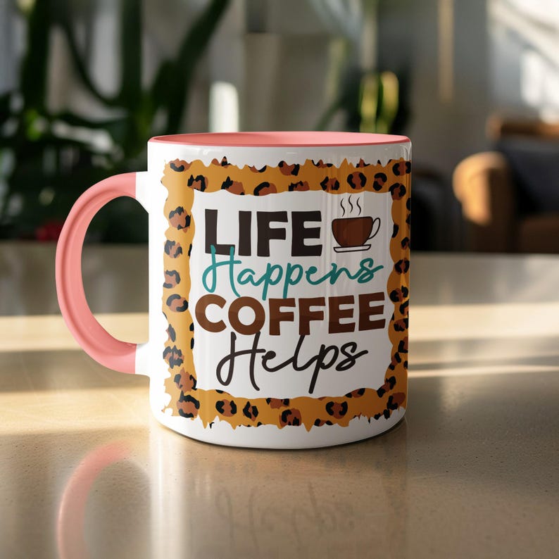 Leopard Print Coffee Mug, Funny - Etsy