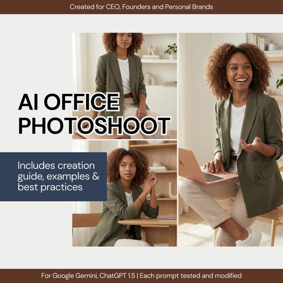 AI Personal Brand Photoshoot Guide | Office Style Business Portraits ...