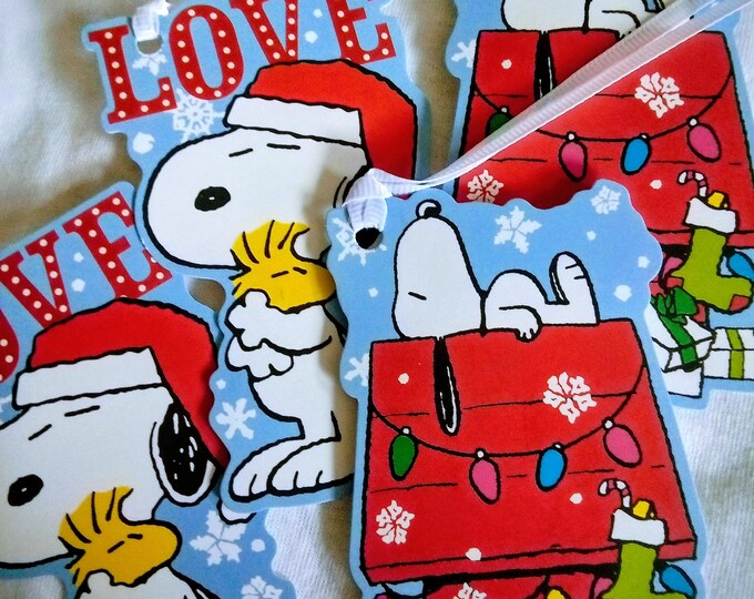 Snoopy Gift Tags - Christmas - Etsy