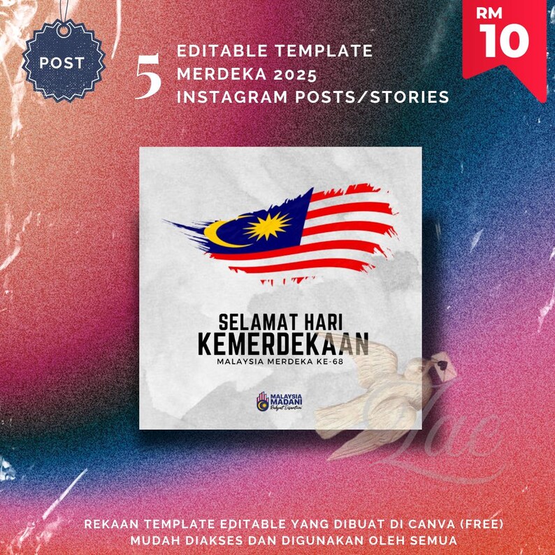 Editable Template for Merdeka 2025 – Instagram Posts & Stories - Etsy ...