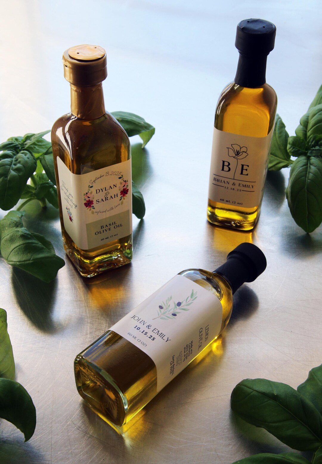 Basil Olive Oil - Wedding Flavors - Etsy