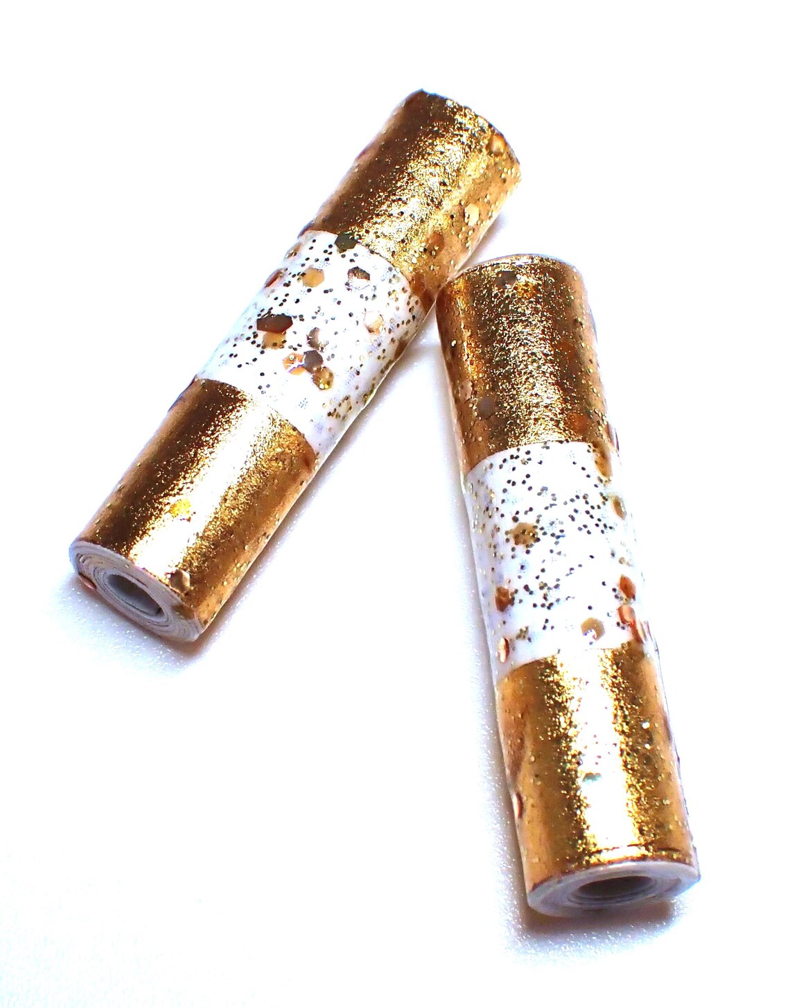 Handmade Paper Beads: Tube, DIY Jewelry Craft Supplies TB17 - Etsy