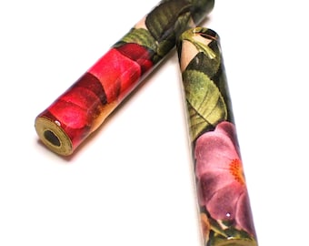 Handmade Paper Beads: Tube, DIY Jewelry Craft Supplies TB17 - Etsy