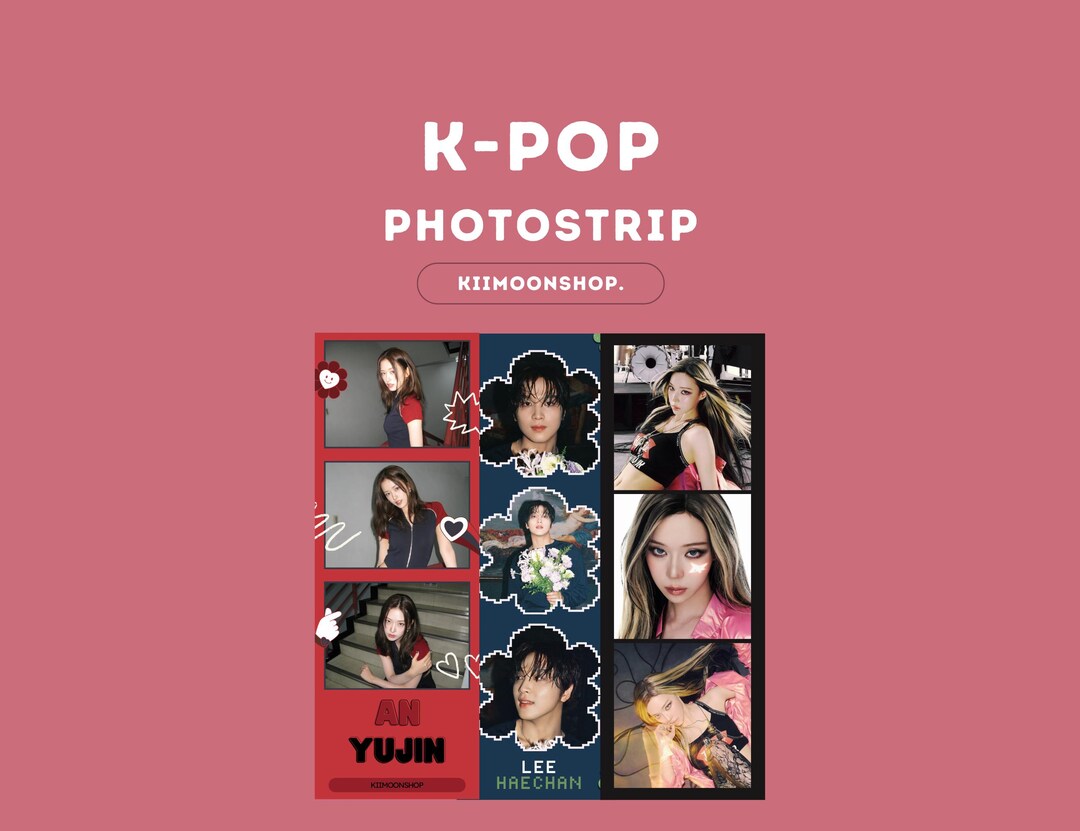 K-pop Photostrips | Six Designs | (set of 3) - Etsy