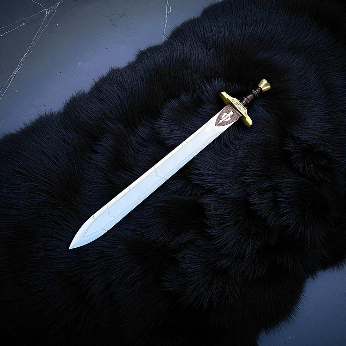 Handmade Percy Jackson Riptide Sword: Stainless Steel Anaklusmos ...