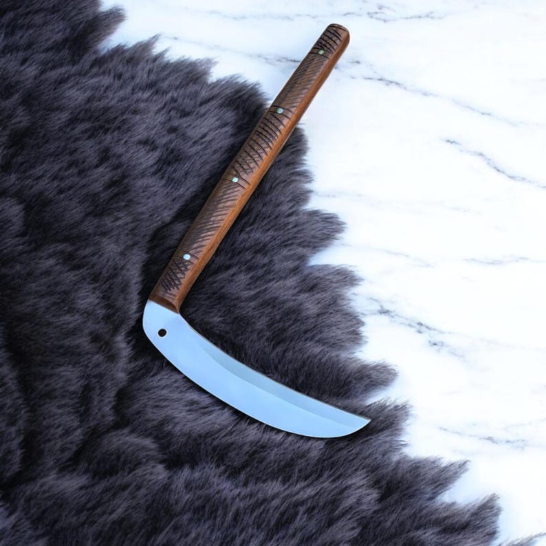 Handmade Stainless Steel Kama Knife - Traditional Japanese Farmer ...