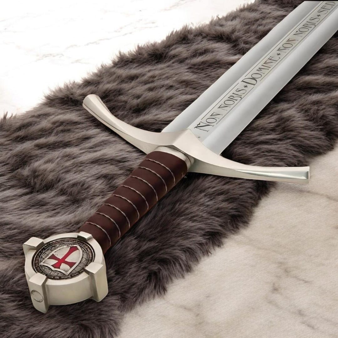 Handmade Accolade Knights Templar Sword – High Carbon Steel ...