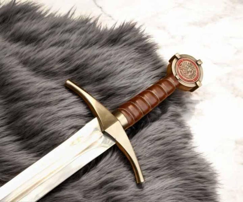 Handmade Accolade Knights Templar Sword – High Carbon Steel ...