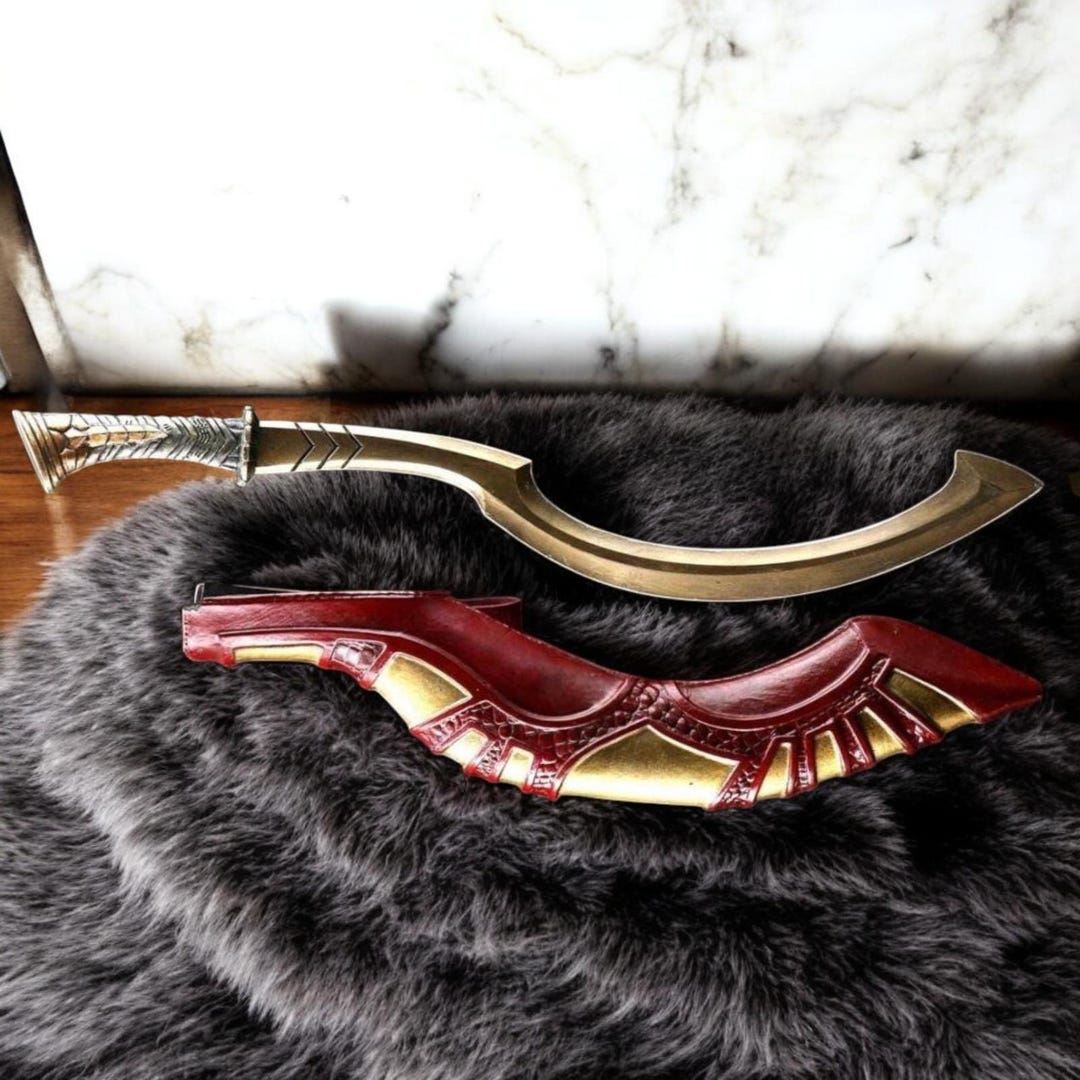 Hand Forged Egyptian Curved Sword Replica | Ancient Mythology Blade ...