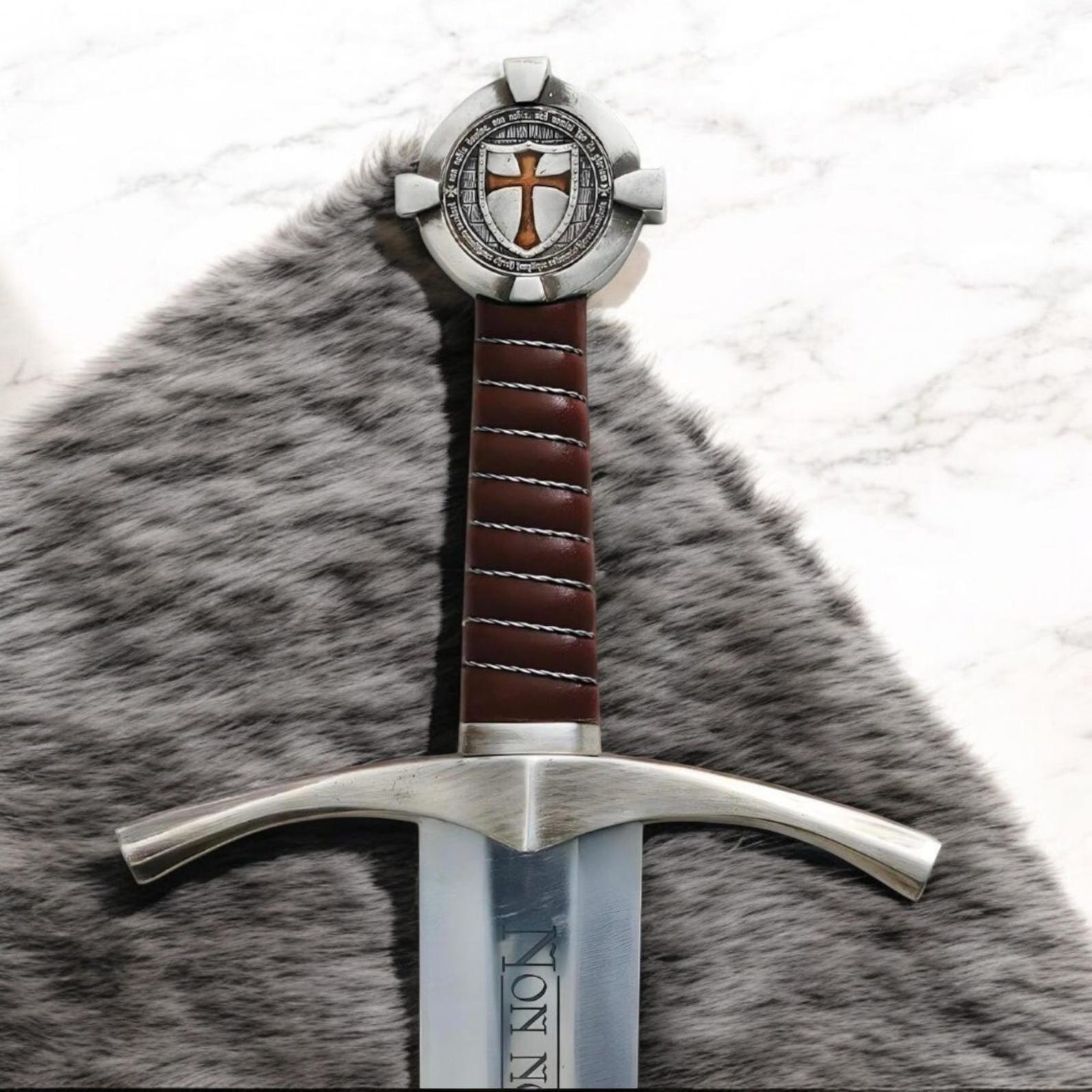 Handmade Accolade Knights Templar Sword – High Carbon Steel ...