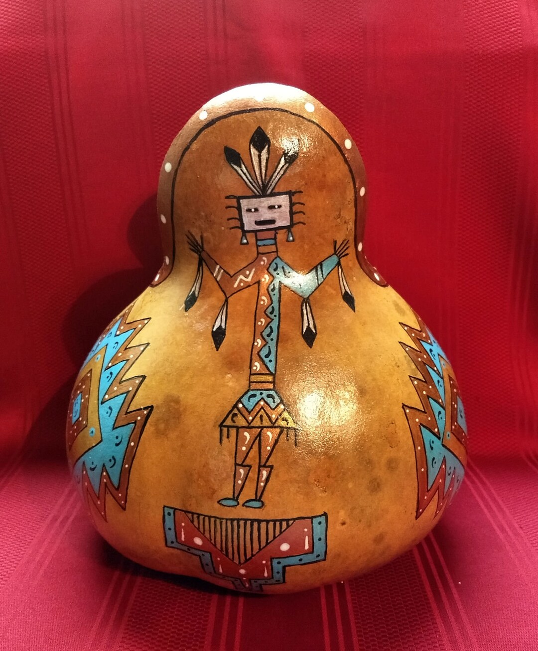 NEW ... Southwest Hand Painted 11 Navajo Yei Art Gourd - Etsy