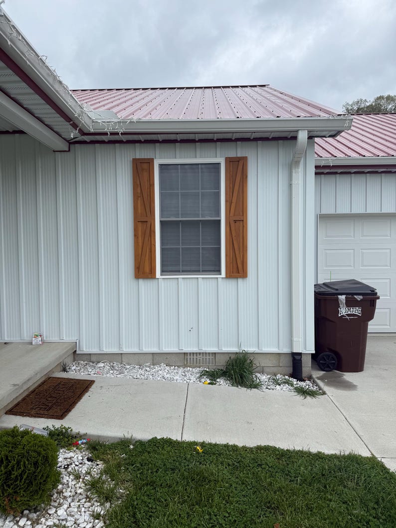 Custom Cedar Shutters - Any Color/stain, Design and Size - Etsy