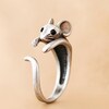 Mouse Silver Ring - Etsy UK