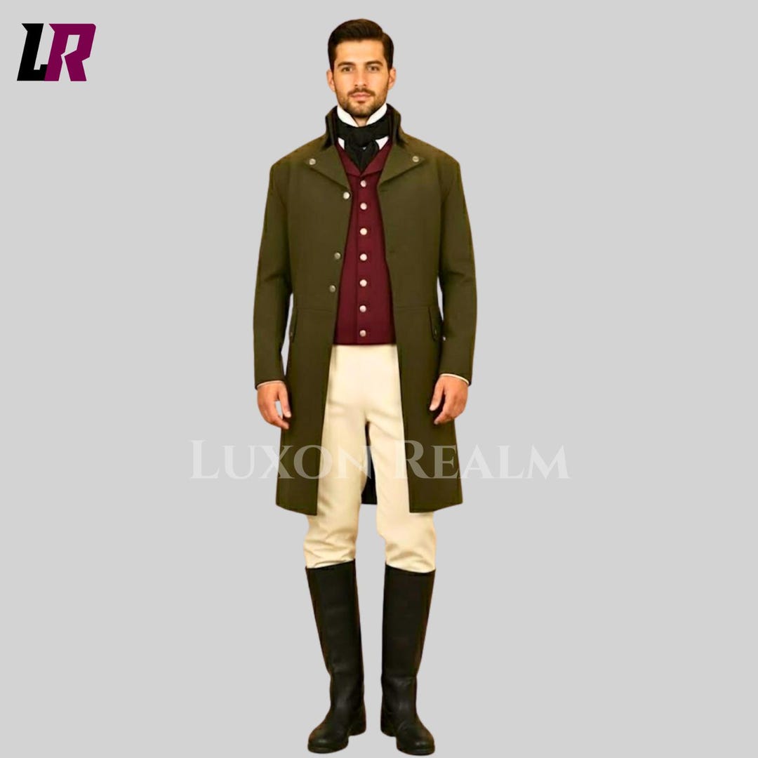 Custom Regency Era Tailcoat Jacket • Georgian Gentleman Coat Outfit ...
