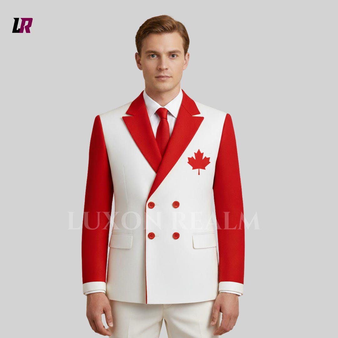 Custom Canada Flag Suit: Patriotic Blazer & Pants - Unisex - Etsy