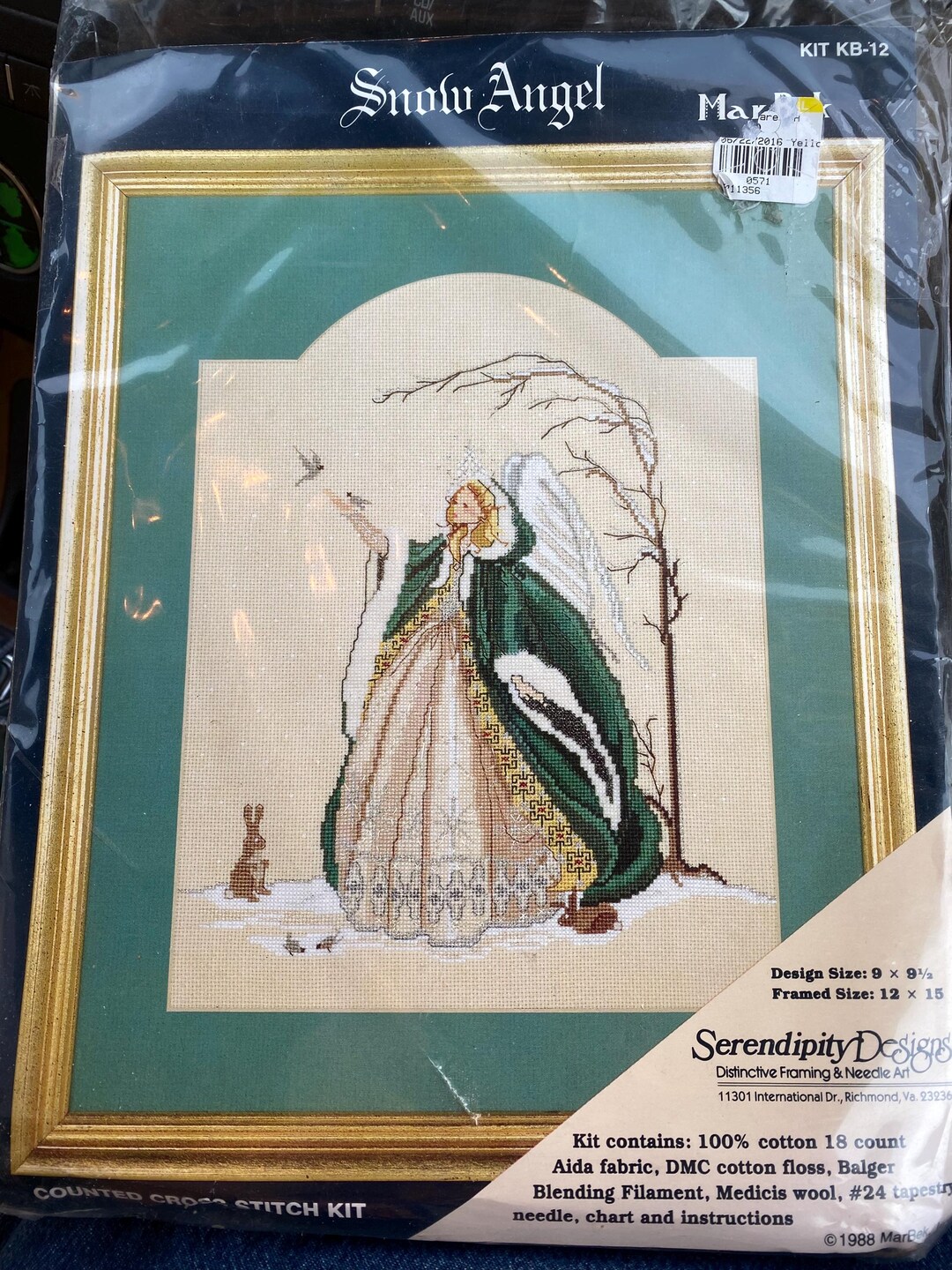 HTF Vintage 1988 Snow Angel Cross-stitch Kit by Marbek, Complete - Etsy