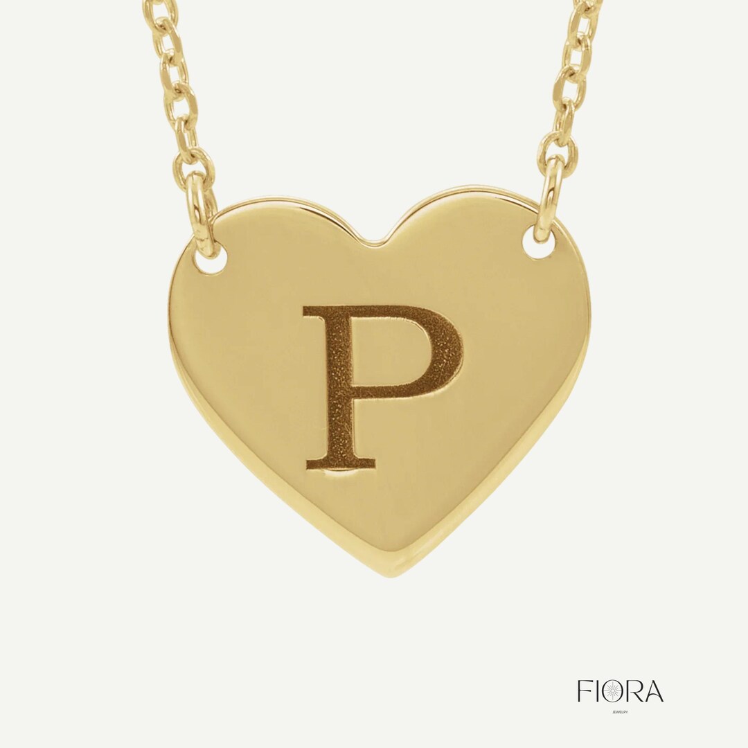 Custom Engraved Heart Pendant, Personalized Love Pendant, Engraved Love ...
