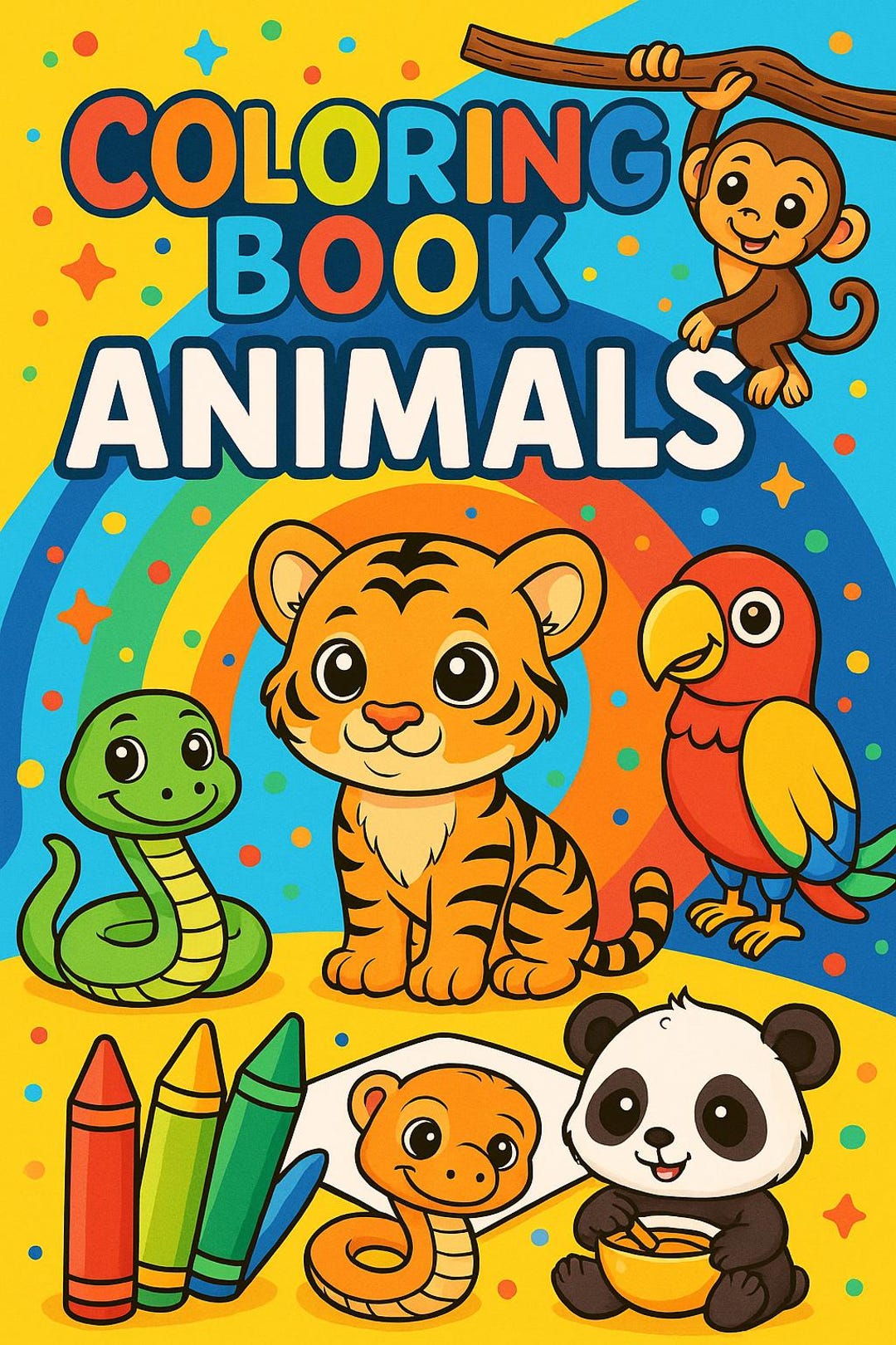 Coloring Book Animals, Printable. - Etsy