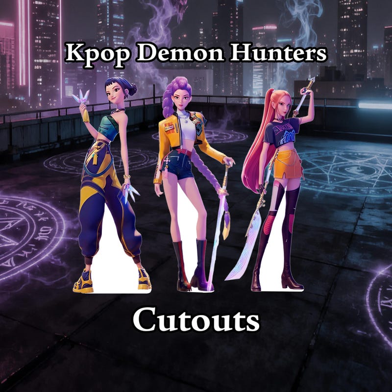 Kpop Demon Hunters Cardboard Cutout - Etsy
