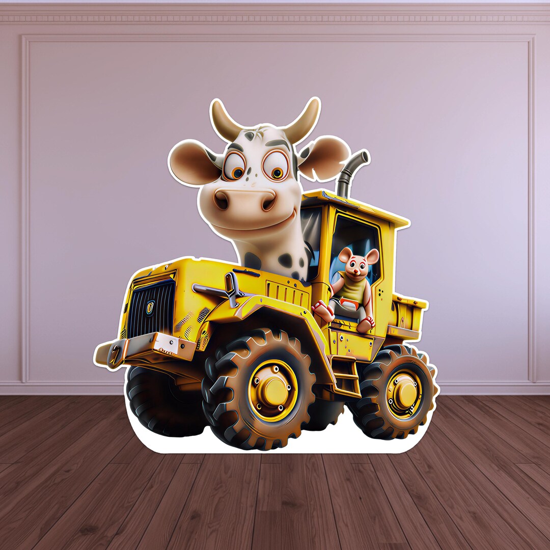 CONSTRUCTION Themed Birthday Party Decorations Truck Cutout Farm ...