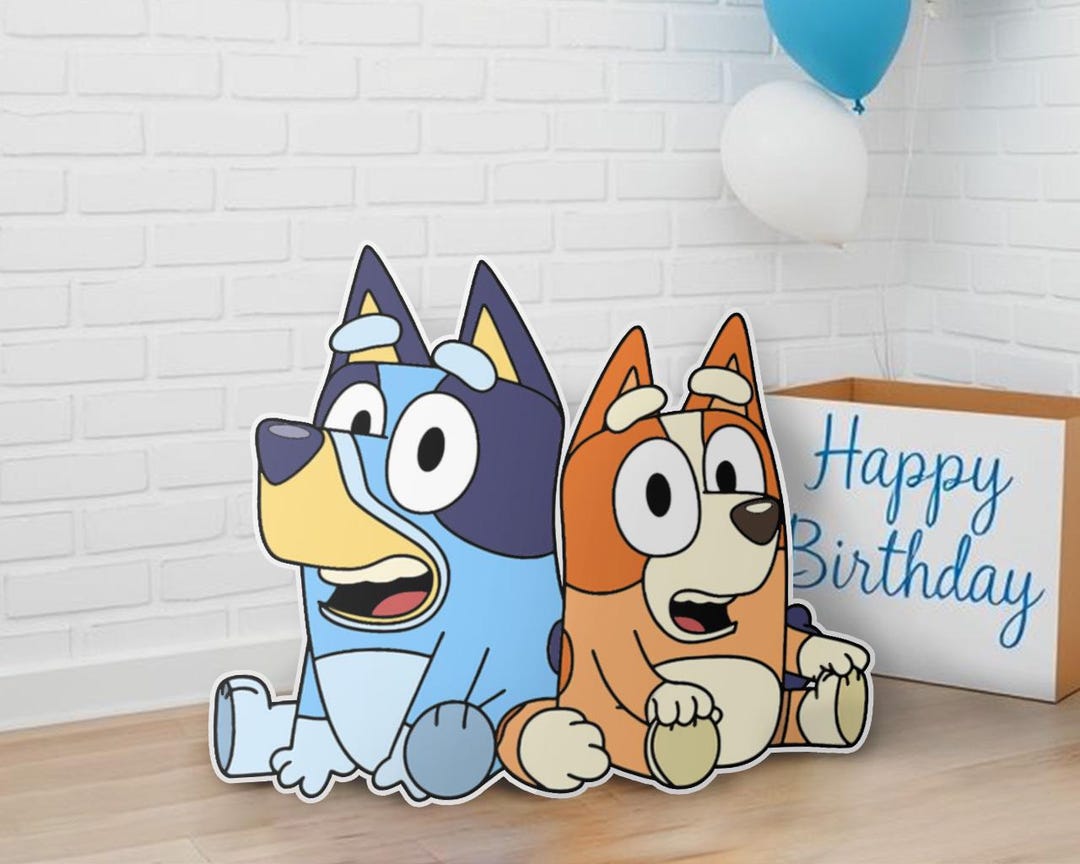 BLUEY and BINGO Cutout Kids Party Decoration 1st Birthday Decor Bluey ...