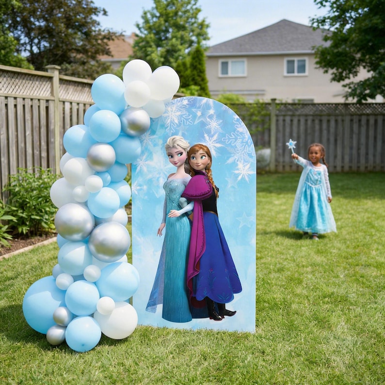 FROZEN Birthday Decoration Set Elsa Anna Olaf Cutouts Standee Party ...