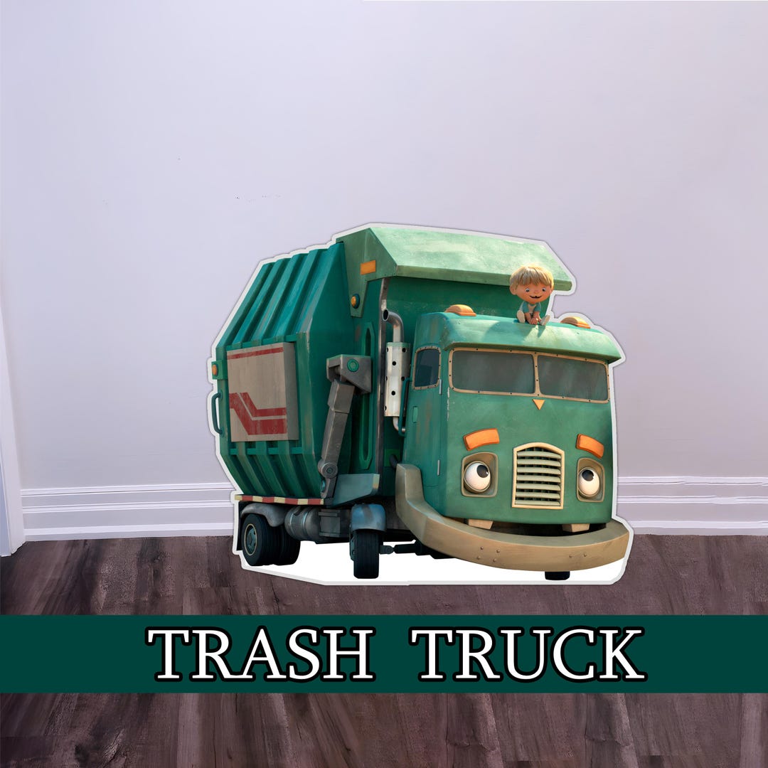 Trash Truck Birthday Party Cutouts Yard Decor Trash Truck Cutout ...